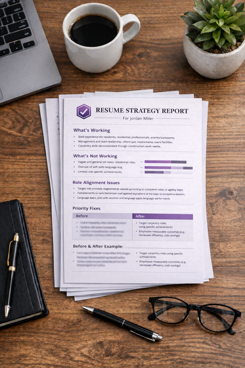Professional Resume Review & Strategy Report – Strength & Stilettos